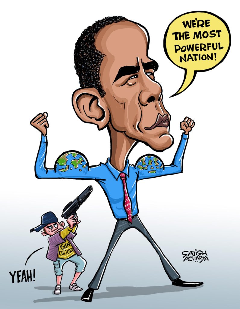 Obama | CartoonistSatish.Com